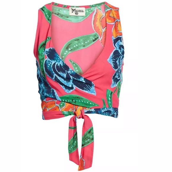 Show Me Your MuMu | Tops | New Show Me Your Mumu Conga Wrap Crop Top ...